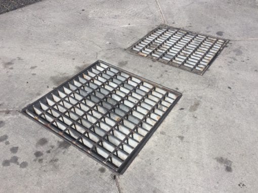 16″x16″ x 1 1/2″ Galvanized Grate with Angle Iron Frame – Rockcrete USA ...