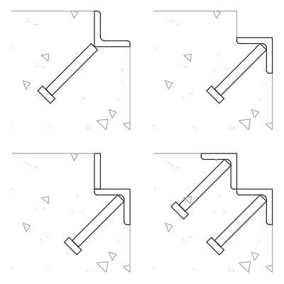 2″x 2″x 1/4″x 120″ Angle Iron Embeds Galvanized | Trench Drain Systems ...